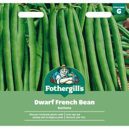 Mr Fothergill's Dwarf French Bean Baritone Seeds | Johnstown Garden Centre