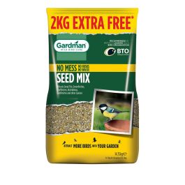 Gardman No Mess Seed Mix 12.75kg + 2kg Extra Free