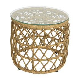 Sintra Wicker Side Table - Natural